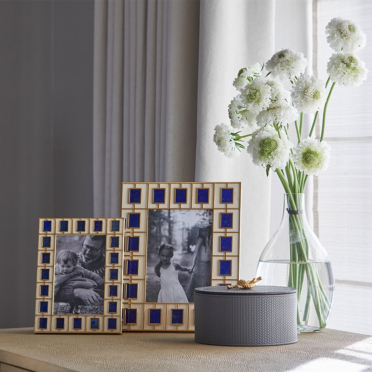 Lapis and Shagreen Photograph Frame | Katharine Pooley